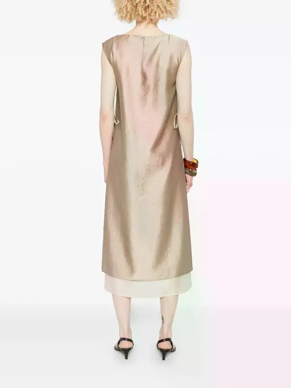 Peserico Sleeveless Midi Dress - Neutrals