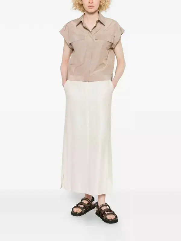 Peserico Side-slit Midi Skirt