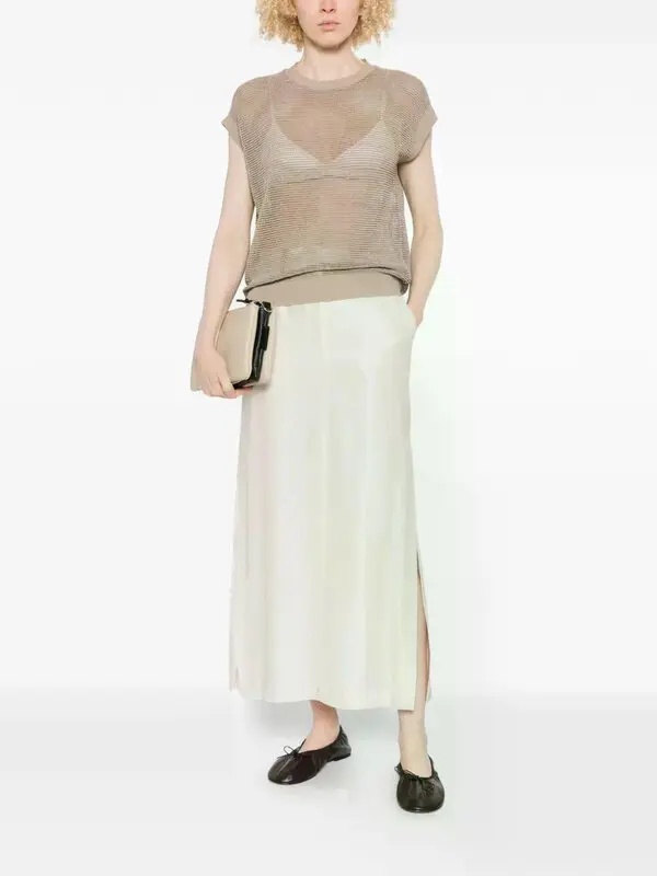Peserico Open-knit Sleeveless Top