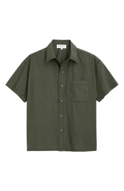 ALEX MILL Franklin Short Sleeve Cotton Poplin Button-up Shirt