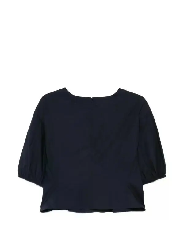 Emporio Armani Puff-sleeve Blouse - Blue
