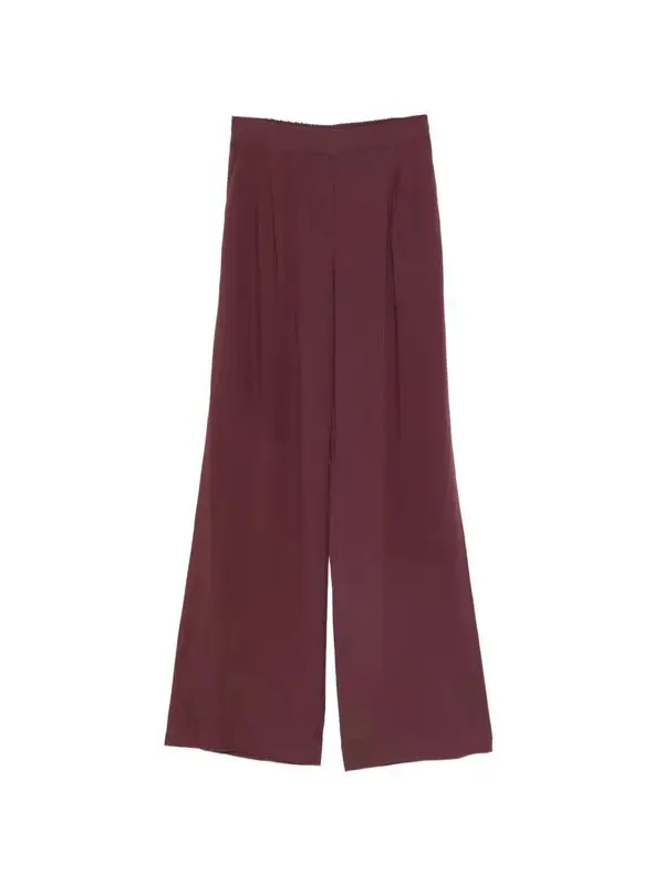 Dixie Pleated Wide-leg Trousers - Purple