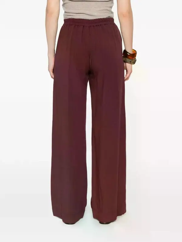 Dixie Pleated Wide-leg Trousers - Purple