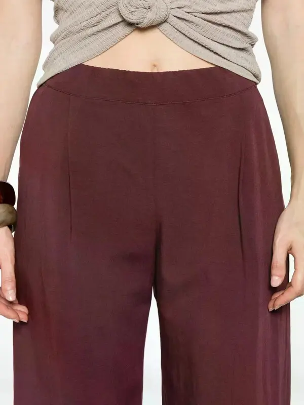 Dixie Pleated Wide-leg Trousers - Purple