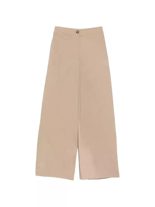 Emporio Armani Button-fastening Palazzo Pants - Neutrals
