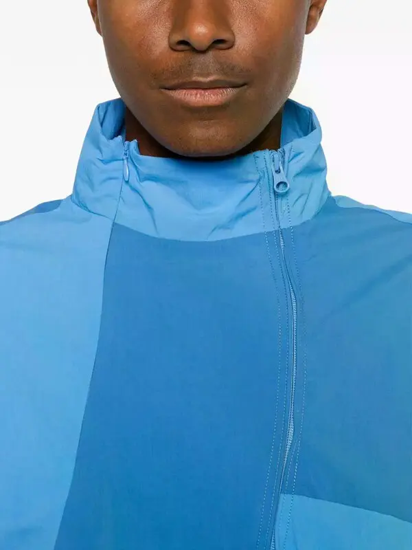 ARTE ANTWERP Curve Colour-block Jacket - Blue