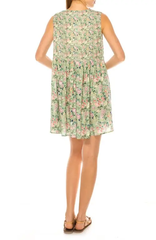 A COLLECTIVE STORY Floral Print Babydoll Minidress