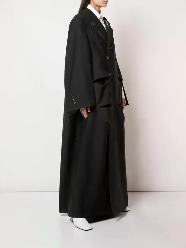MAISON MARGIELA Deconstructed Double-breasted Raw Coat