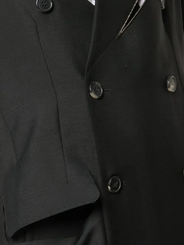 MAISON MARGIELA Deconstructed Double-breasted Raw Coat