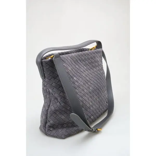 PROLOGUE SHOES Celauna Woven Shoulder Bag - Grey