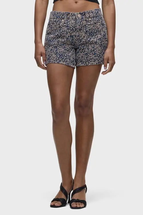 Hudson Jeans Devon Boyfriend Short - Indigo Leopard