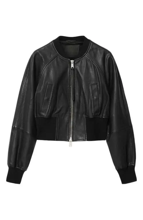ALLSAINTS Suri Leather Bomber Jacket