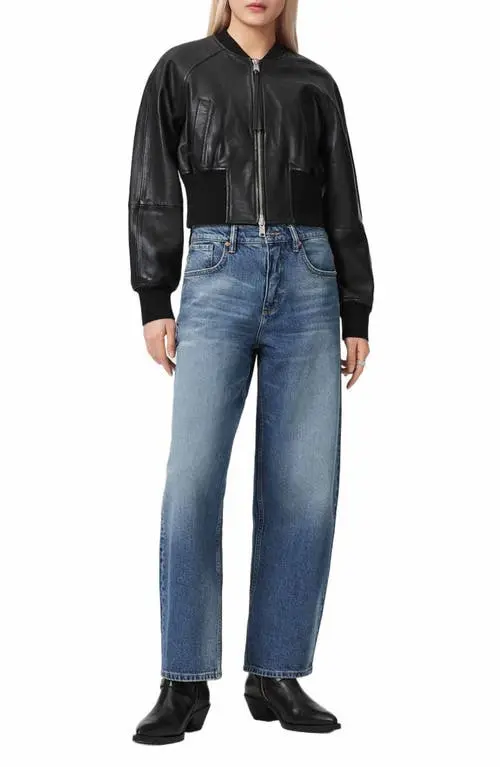 ALLSAINTS Suri Leather Bomber Jacket