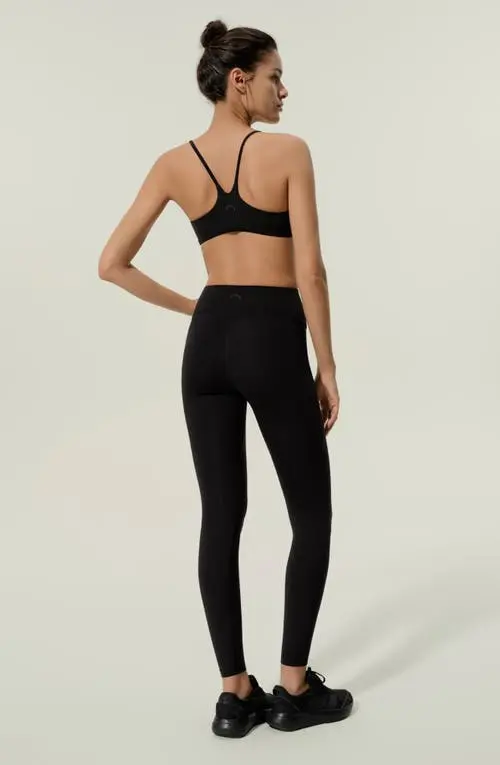 Lilysilk Silk Contour High Rise Soft Ease Leggins - Black