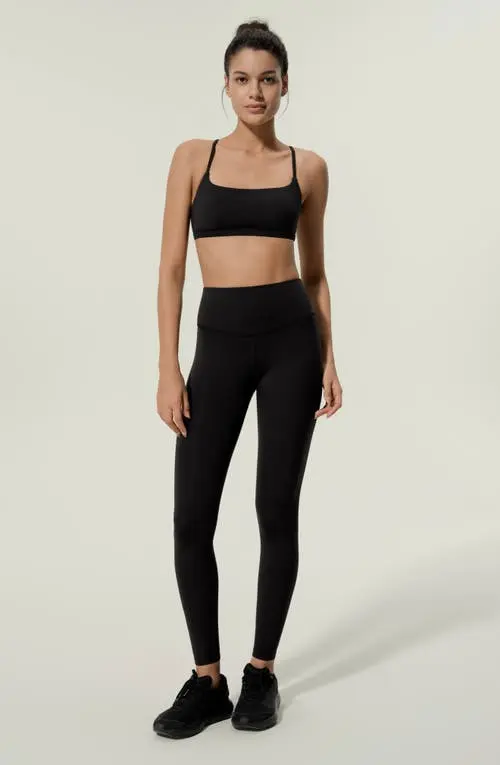 Lilysilk Silk Contour High Rise Soft Ease Leggins - Black