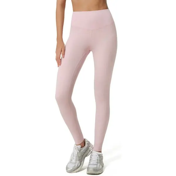 Lilysilk Silk Contour High Rise Soft Ease Leggins - Pink Haze