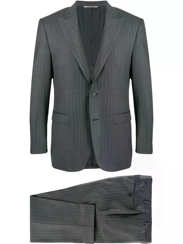 Canali Striped Two-piece Suit - Grey