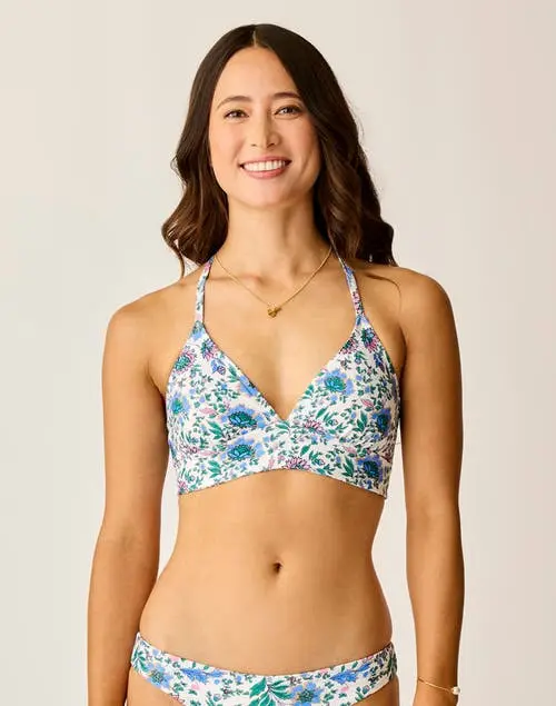 Carve Designs Dahlia Compression Top - Cloud Multifloral