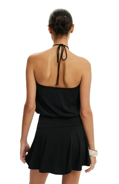 COTTON ON Chloe Halter Mini Dress - Black
