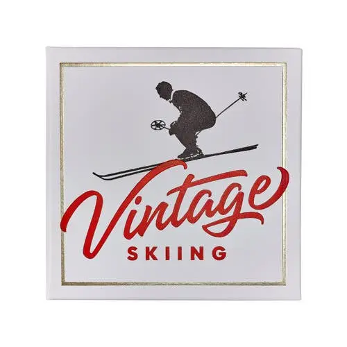GRAPHIC IMAGE Vintage Skiing Nostalgic Images From The Golden Age Of Skiing Leather Edition - Cloud