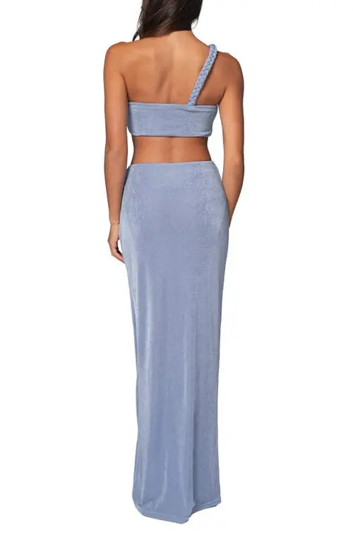 JLUXLABEL One Shoulder Maxi Dress - Blue