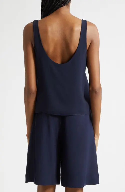 LESET Ari Scoop Crop Tank - Midnight