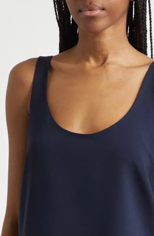 LESET Ari Scoop Crop Tank - Midnight
