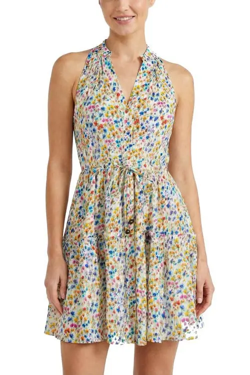 CHANGE OF SCENERY Charlotte Printed Cotton Shirtdress