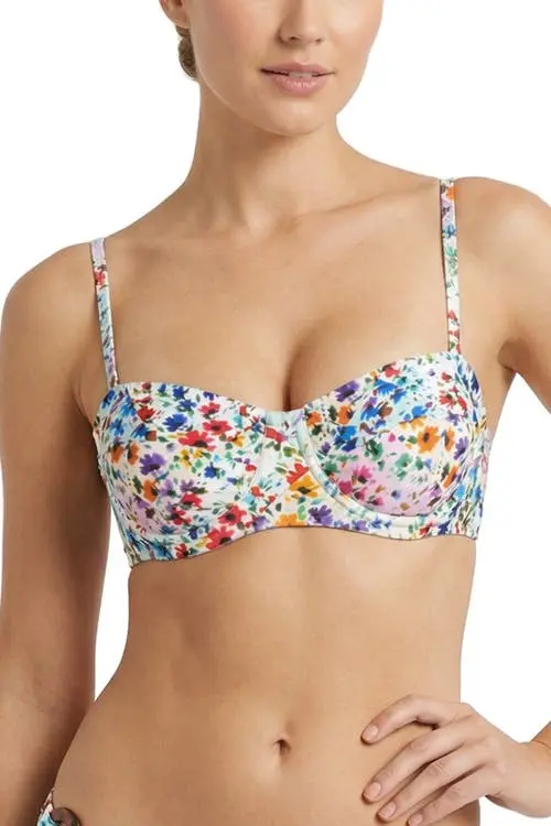 CHANGE OF SCENERY Nellie Underwire Balconette Bikini Top - Wildflower Patch