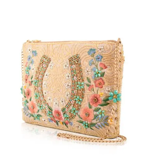 MARY FRANCES ACCESSORIES Iron Luck Mini Handbag