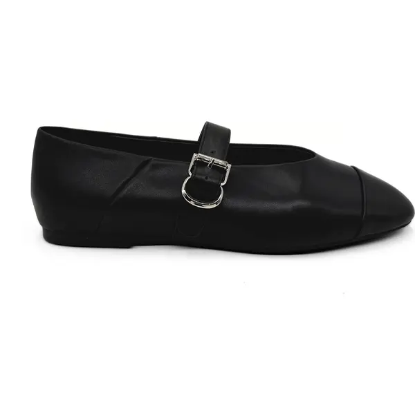 AMIE RAFA Reign Cap Toe Mary Janes - Black