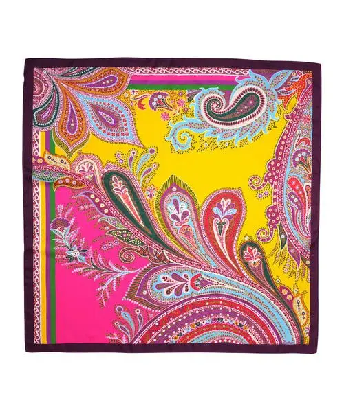 Echo Parlor Paisley Square - Rose Violet