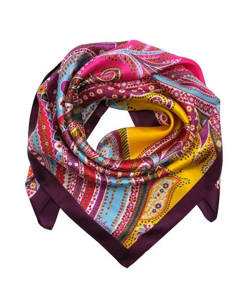 Echo Parlor Paisley Square - Rose Violet
