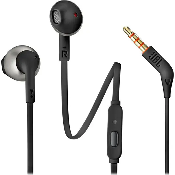 JBL Tune 205 Wired In-ear Headphones - Black