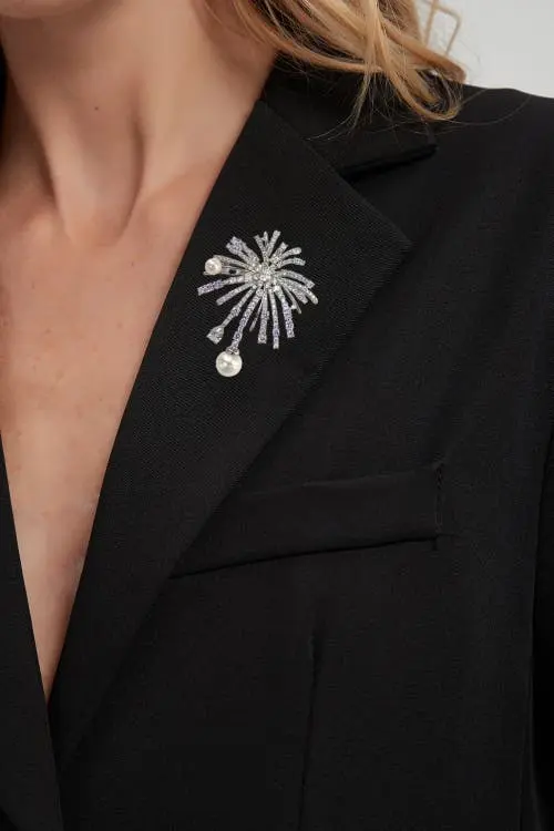 CLASSICHARMS Pavé Firework Brooch Pendant