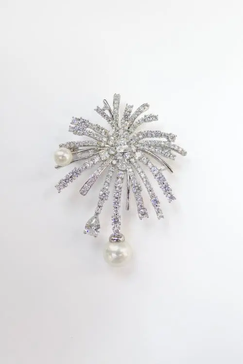 CLASSICHARMS Pavé Firework Brooch Pendant