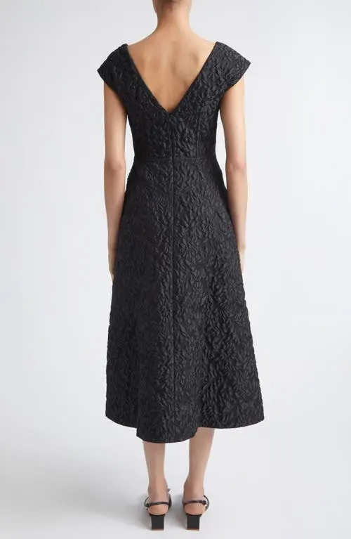 EMILIA WICKSTEAD Pesca Embossed Cloqué Cocktail Dress