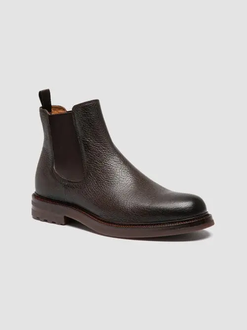 Officine Creative Aston Flexi 004 Suede Chelsea Boots - Brown