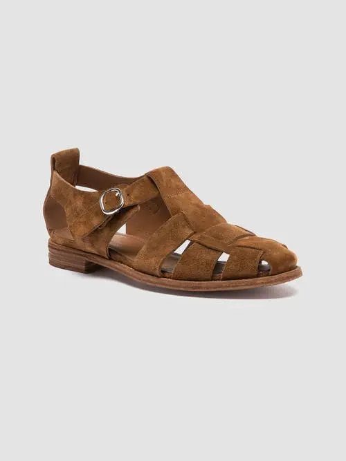 Officine Creative Lexikon 536 Woven Sandals - Light Brown