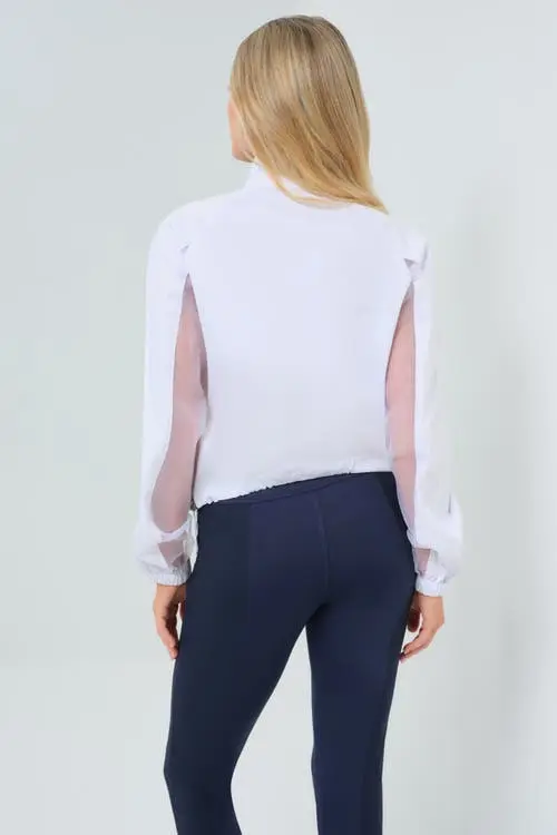 Anatomie Crystal Stretch Poplin & Organza Jacket