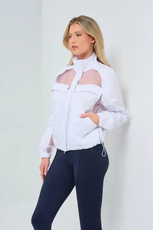 Anatomie Crystal Stretch Poplin & Organza Jacket