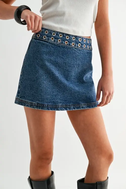 JEMINA DENIM The Orbit Micro Skirt