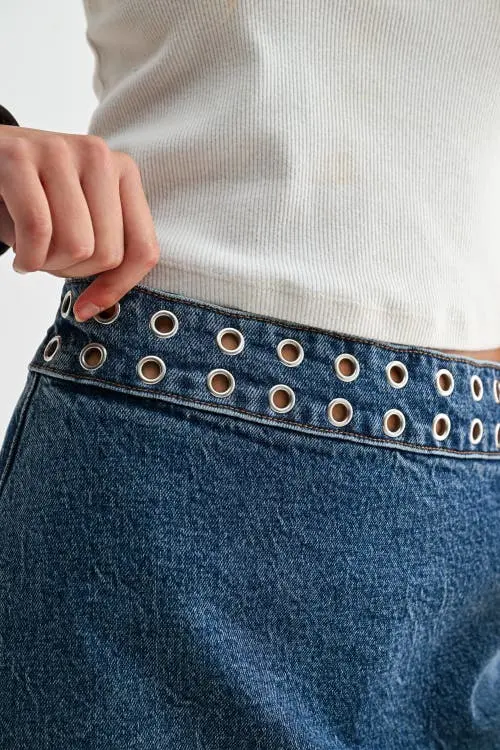 JEMINA DENIM The Orbit Micro Skirt