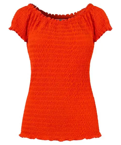 JOE BROWNS Off-the-shoulder Smocked Bodice Top