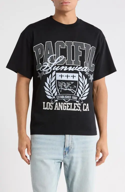 PACSUN Crest Cotton Graphic T-shirt