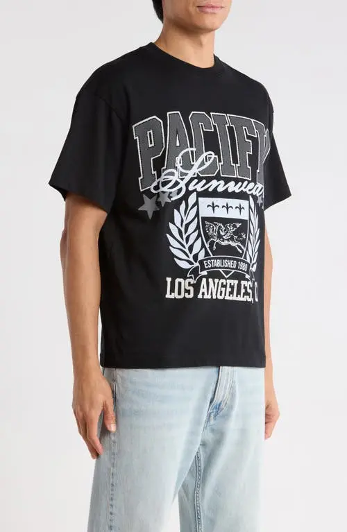 PACSUN Crest Cotton Graphic T-shirt