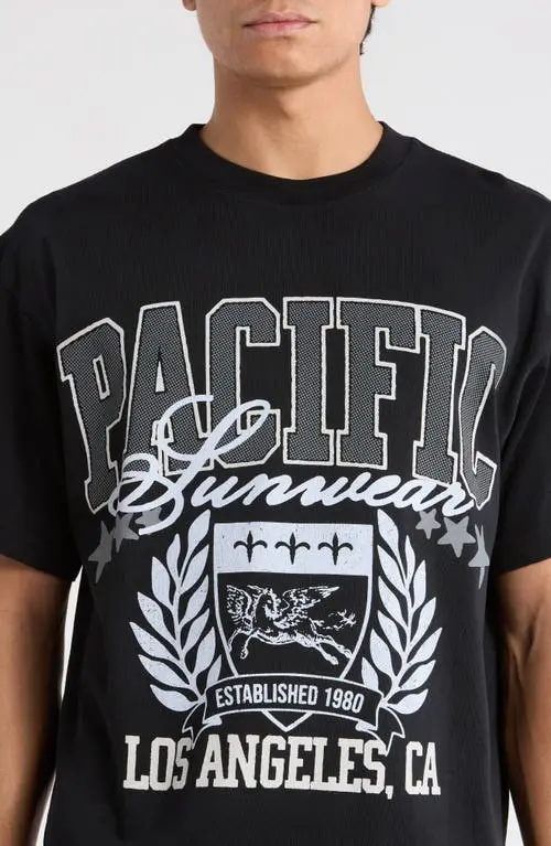 PACSUN Crest Cotton Graphic T-shirt
