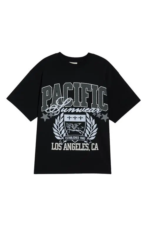 PACSUN Crest Cotton Graphic T-shirt