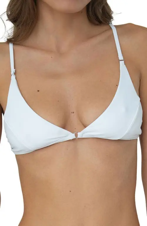 BRIGHT SWIMWEAR Freya Bralette Bikini Top - White