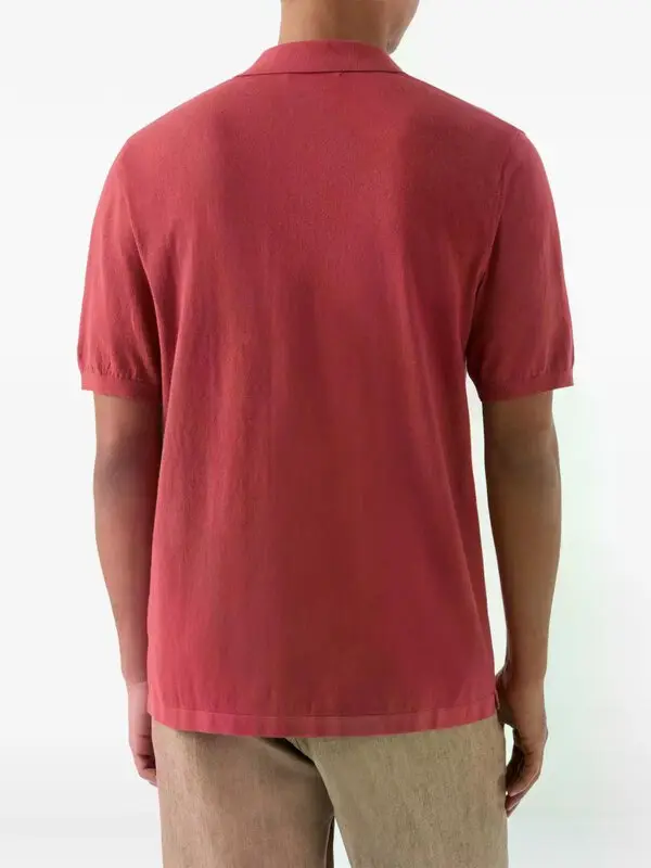 MC2 SAINT BARTH Sloan Polo In Premium High-twist Cotton - Red